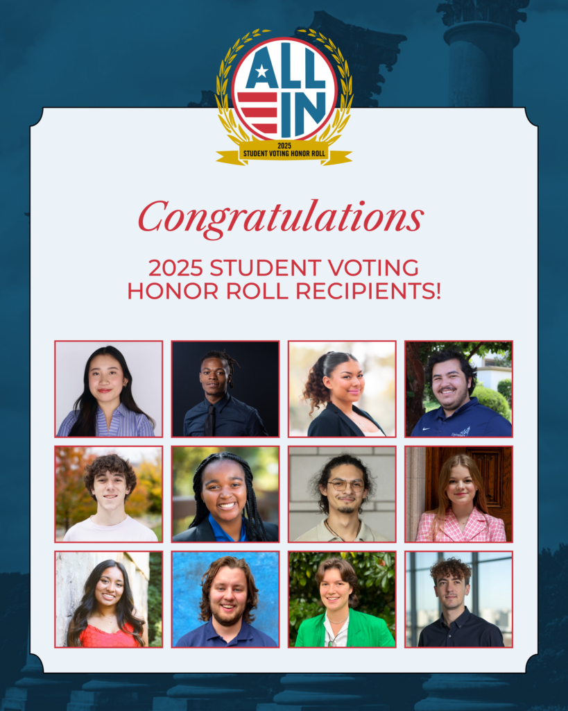 ALL IN Challenge - 2025 Student Voting Honor Roll