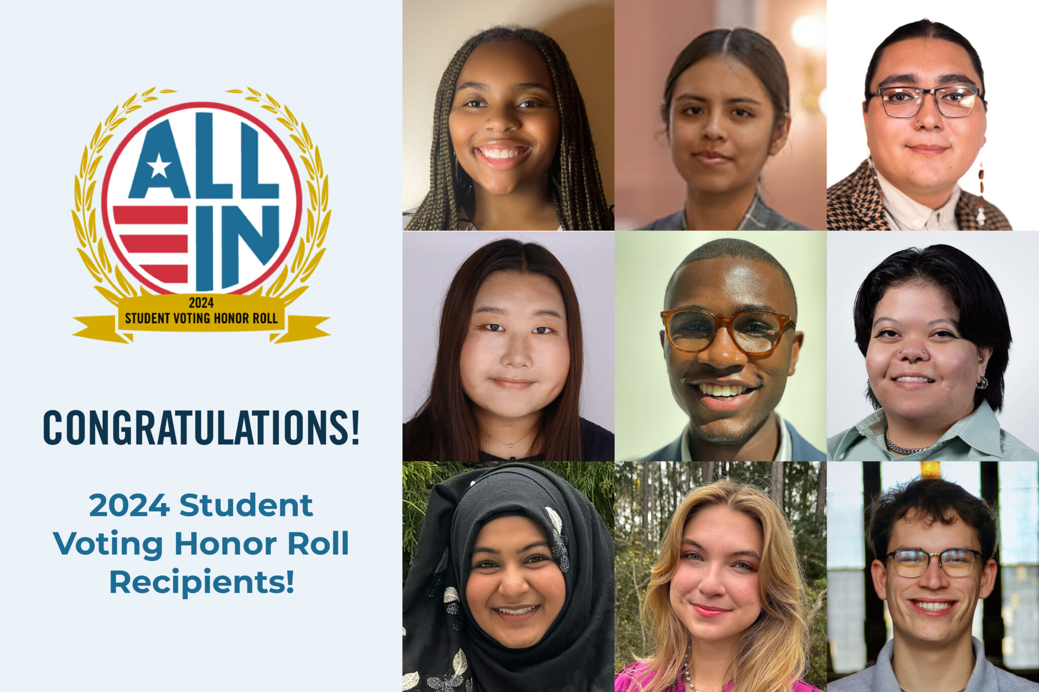 ALL IN Challenge - 2025 Student Voting Honor Roll
